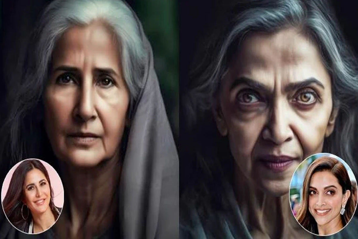 AI-Generated Images of Bollywood Actresses as Elderly Women