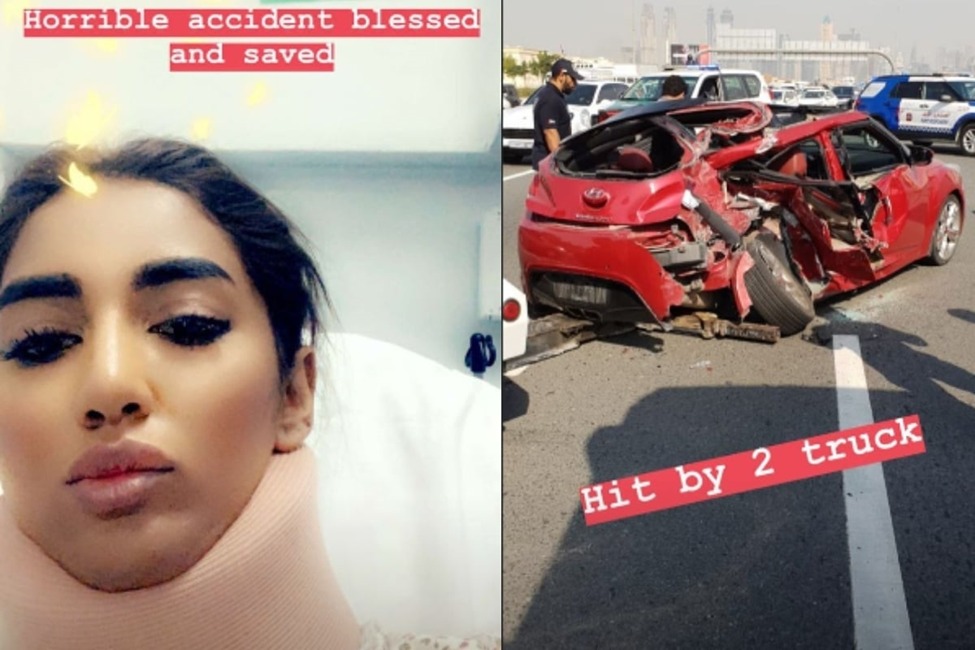 Mathira reveals how she survived a terrible accident in Dubai