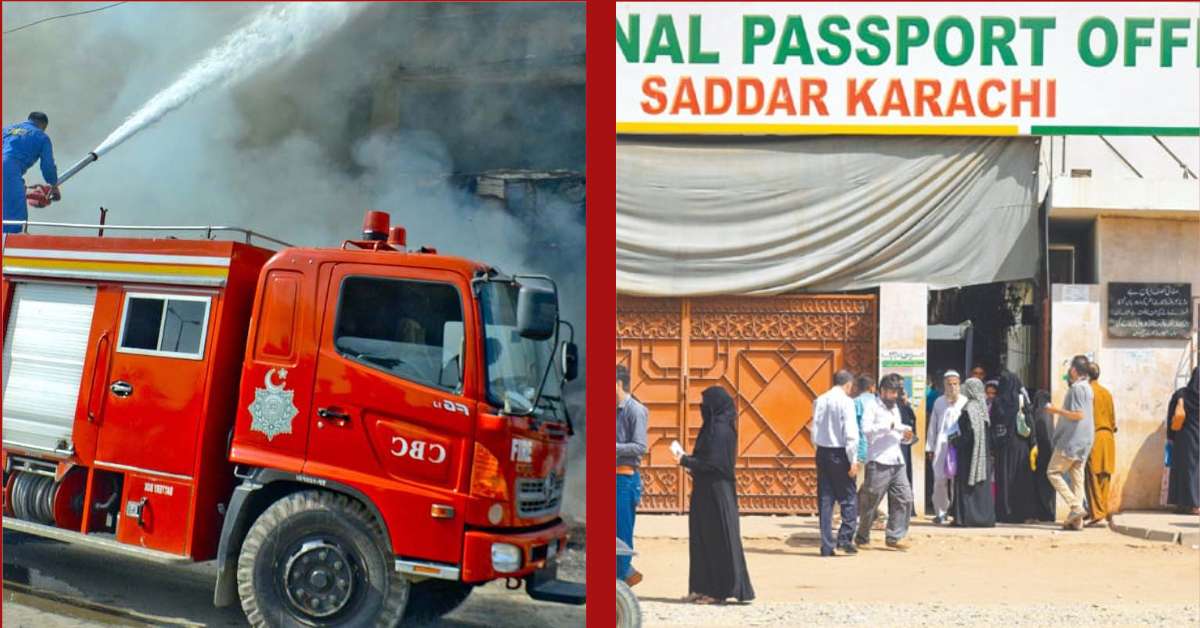 Fire at Passport Office Karachi Destroys Archived Records