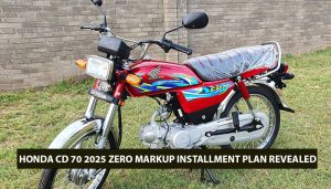 Honda CD 70 on Easy Monthly Installments in Pakistan